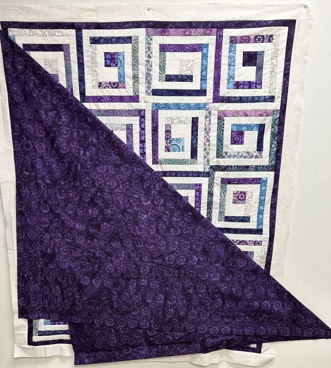 How to Make a Diagonal Quilt Back … | Quilting Gail