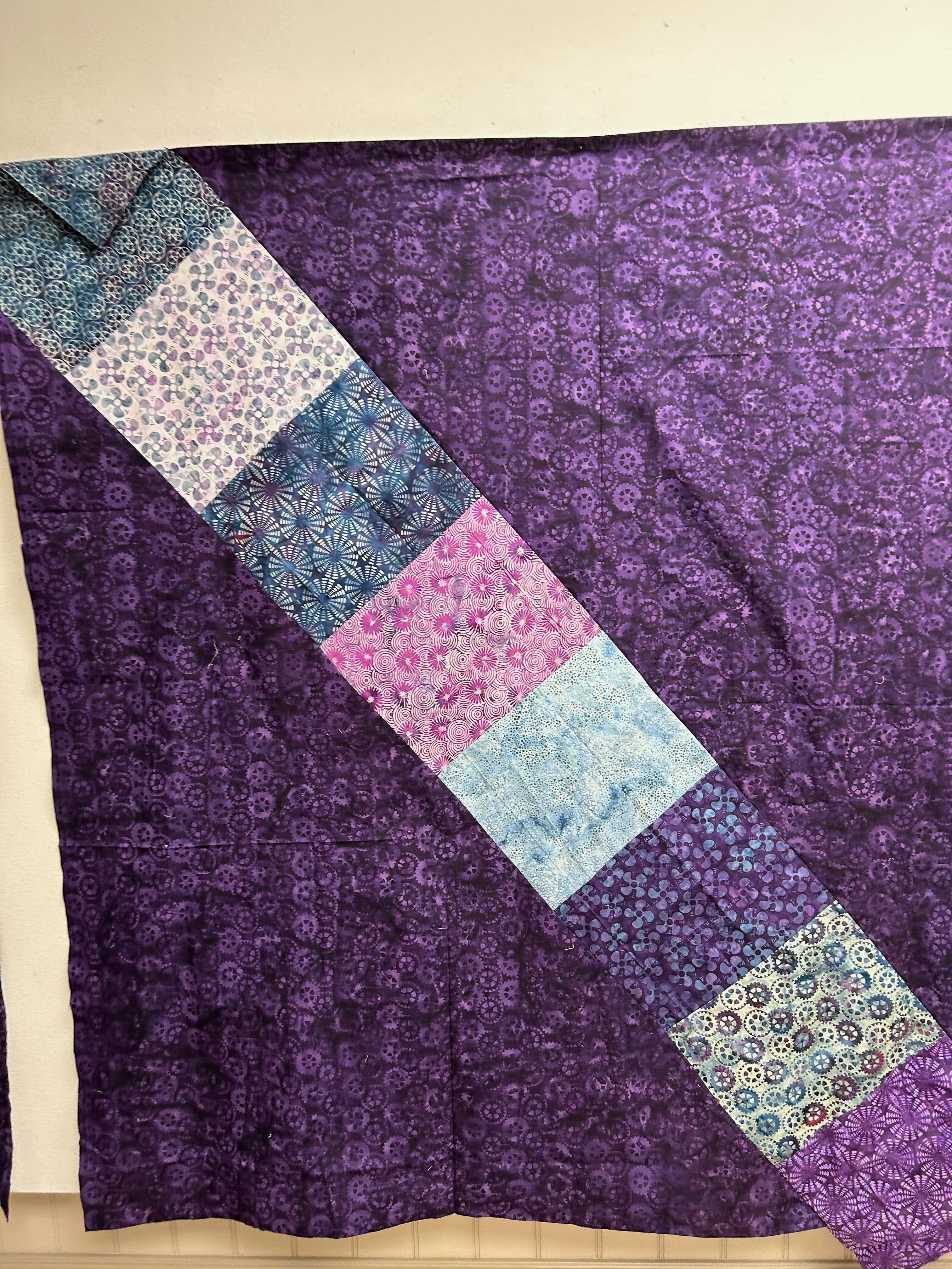 How to Make a Diagonal Quilt Back … | Quilting Gail