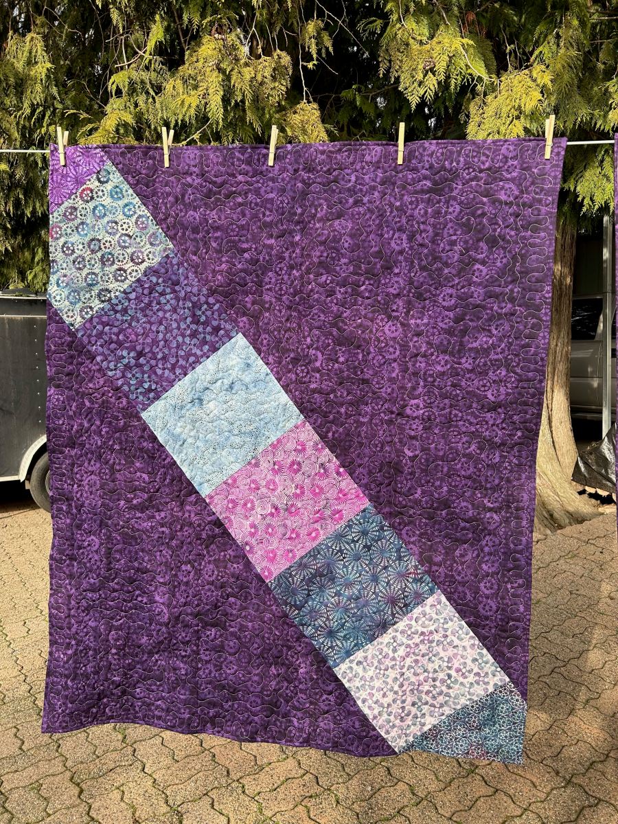 How to Make a Diagonal Quilt Back … | Quilting Gail