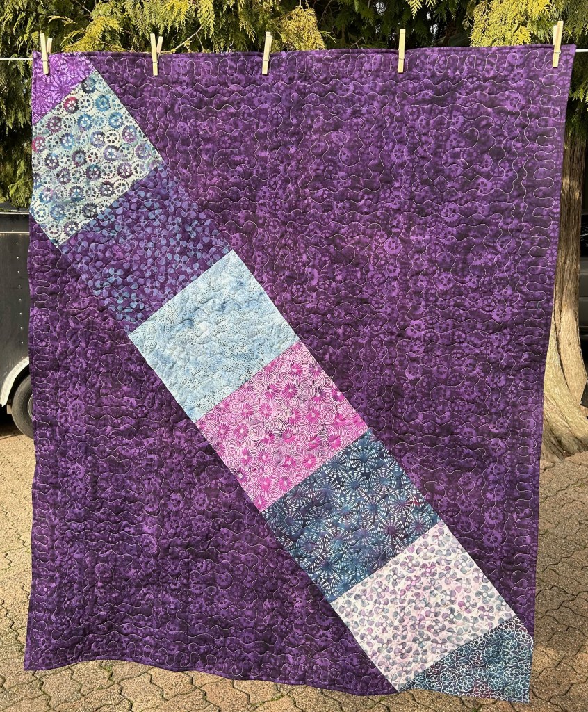 How to Make a Diagonal Quilt Back … | Quilting Gail